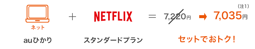auひかり Netflixパック | インターネット回線 | au