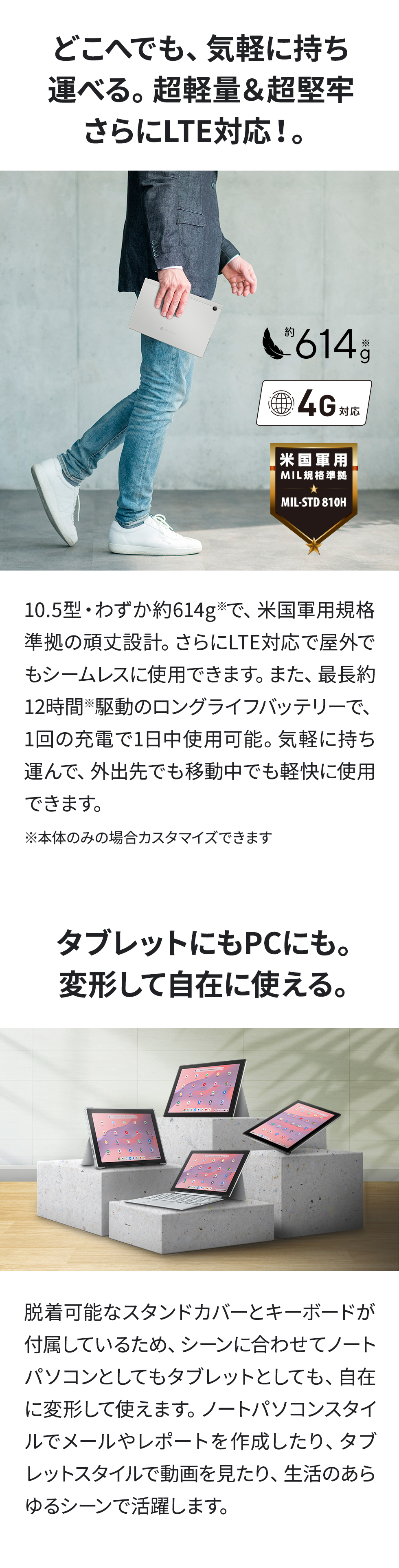 ASUS Chromebook CM30 Detachable | au +1 collection | au